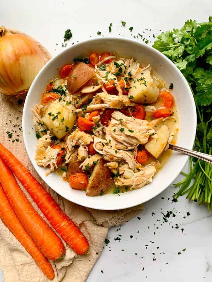 WHOLE30 INSTANT POT CHICKEN STEW - Organically Addison