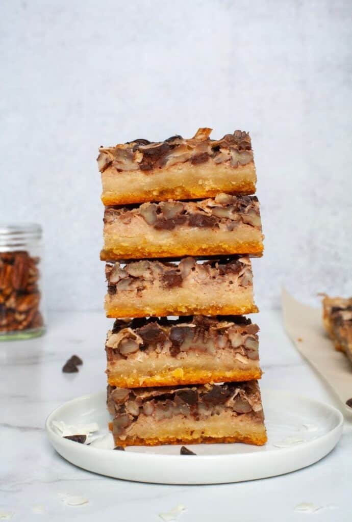 PALEO VEGAN MAGIC COOKIE BARS - Organically Addison