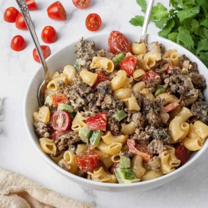 Gluten Free Taco Pasta Salad (Paleo) - Organically Addison