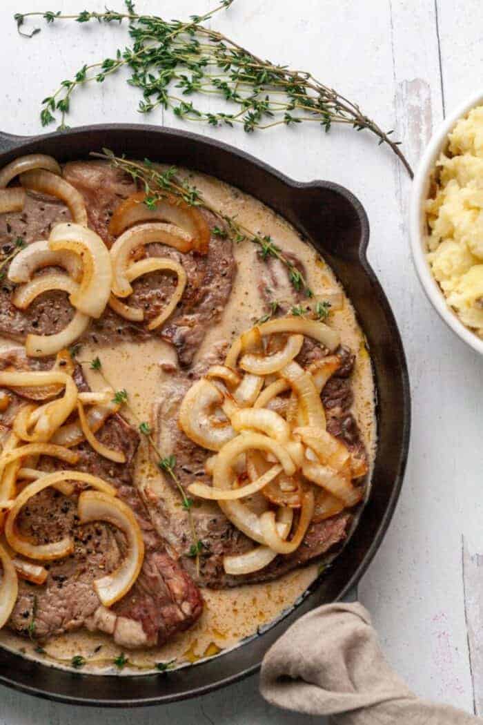 Whole30 Steak with Gravy - Organically Addison Lunch/Dinner