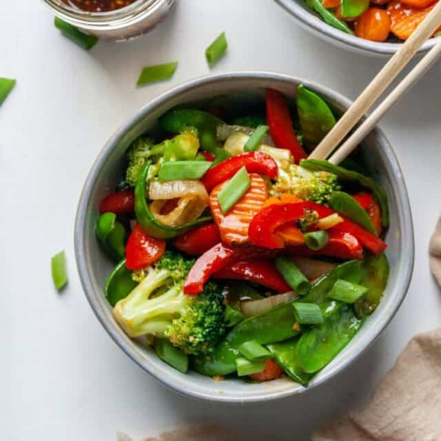 Pad Pak Thai (Stir Fried Vegetables) - Organically Addison