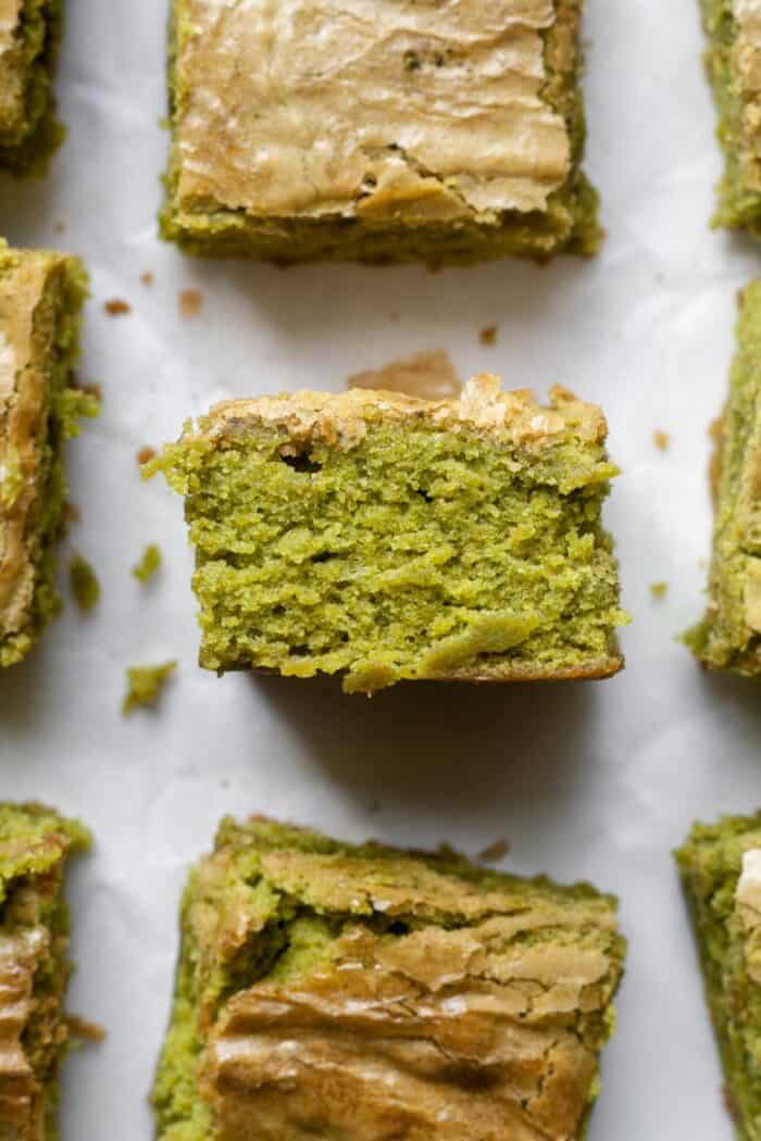 Matcha Brownies - Organically Addison