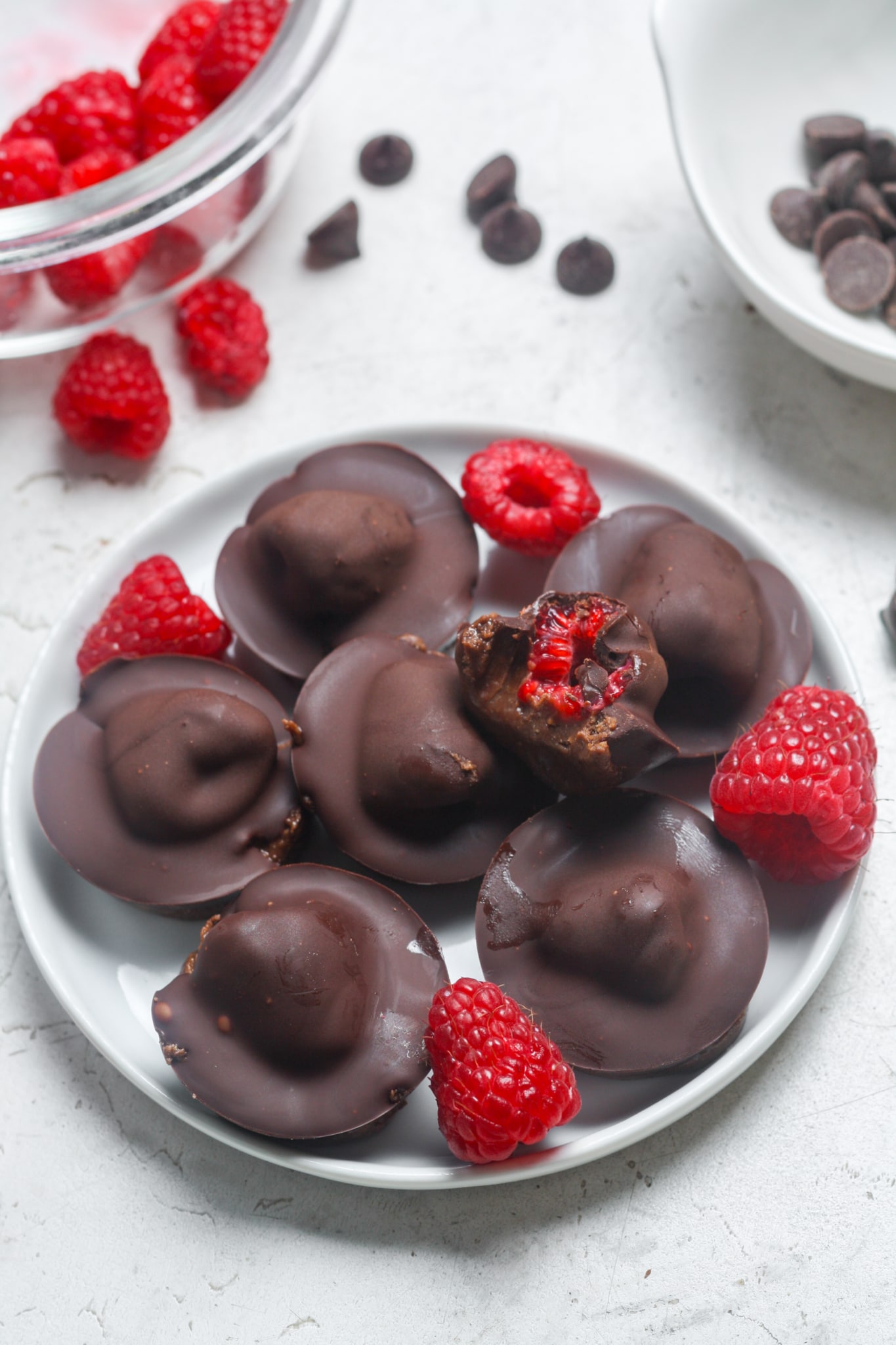 Chocolate Covered Raspberries - Organically Addison