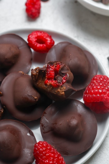 Chocolate Covered Raspberries - Organically Addison