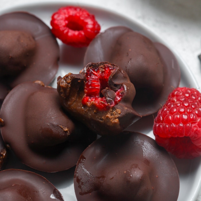 Chocolate Covered Raspberries - Organically Addison
