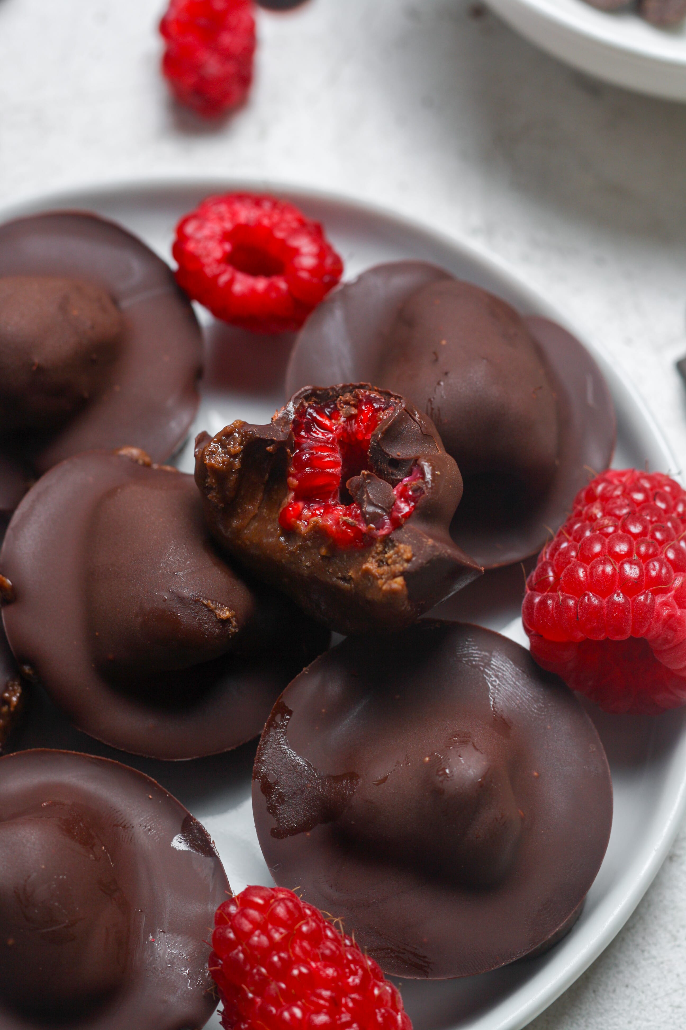 Chocolate Covered Raspberries - Organically Addison