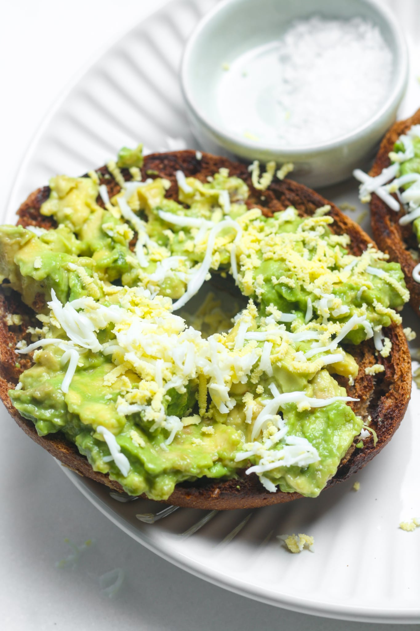 Grated Egg Avocado Toast - Organically Addison