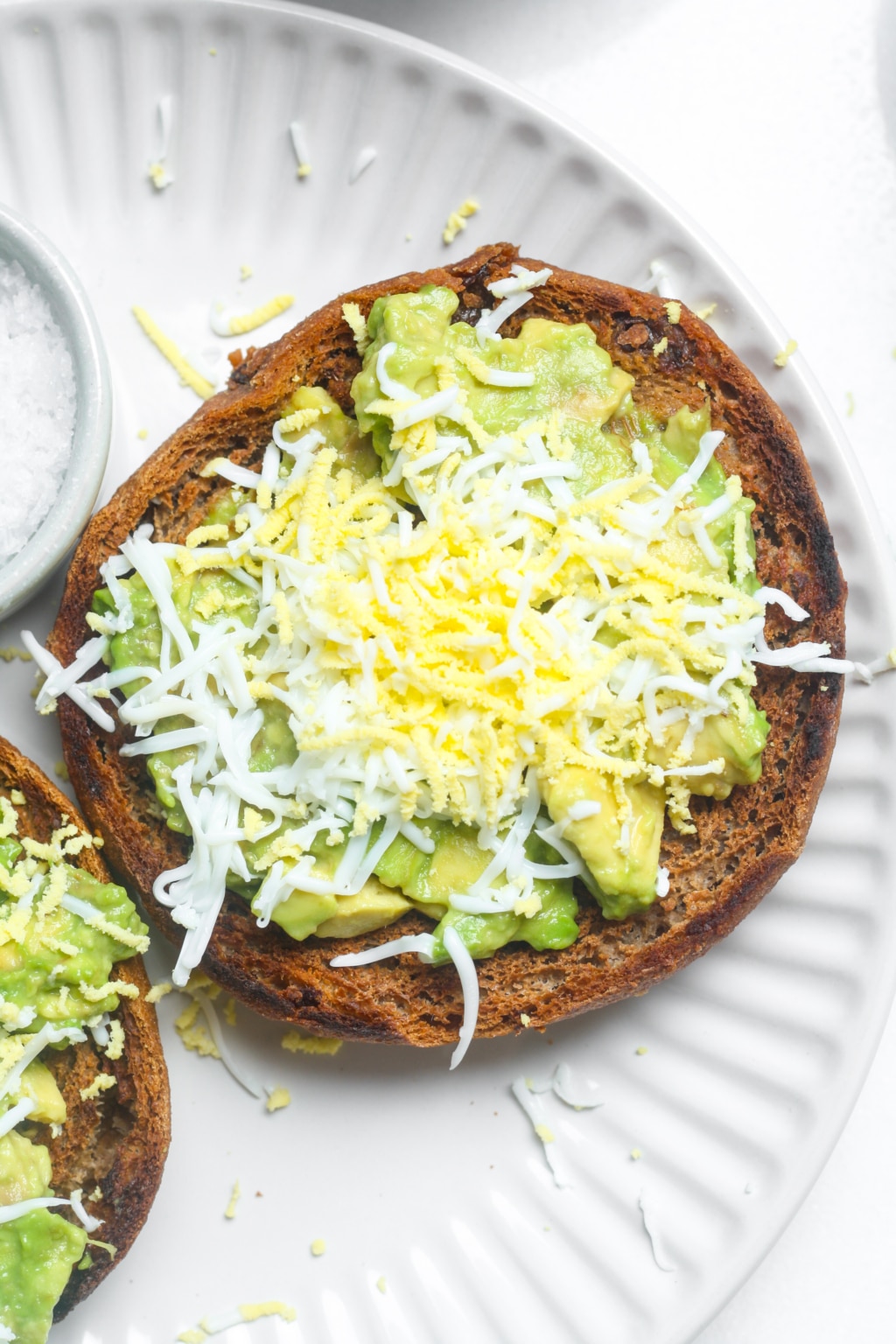 Grated Egg Avocado Toast - Organically Addison