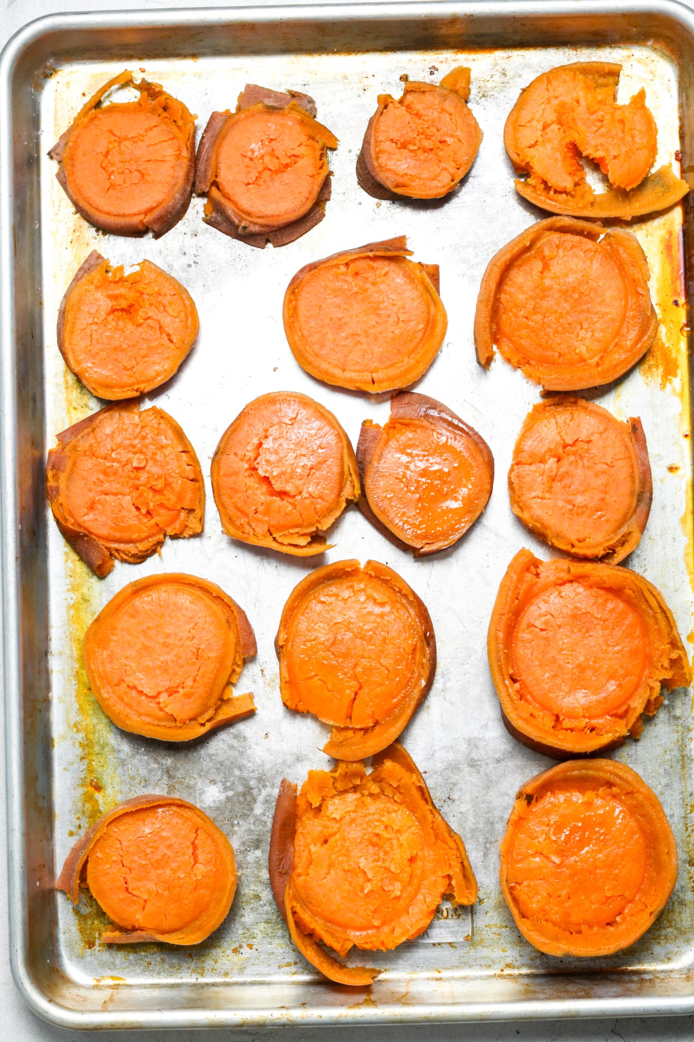 Smashed Sweet Potatoes - Organically Addison