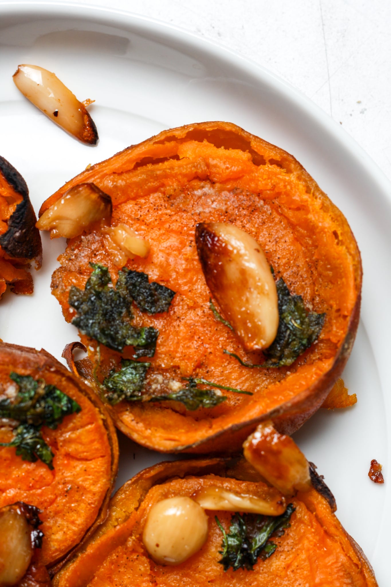 Smashed Sweet Potatoes - Organically Addison