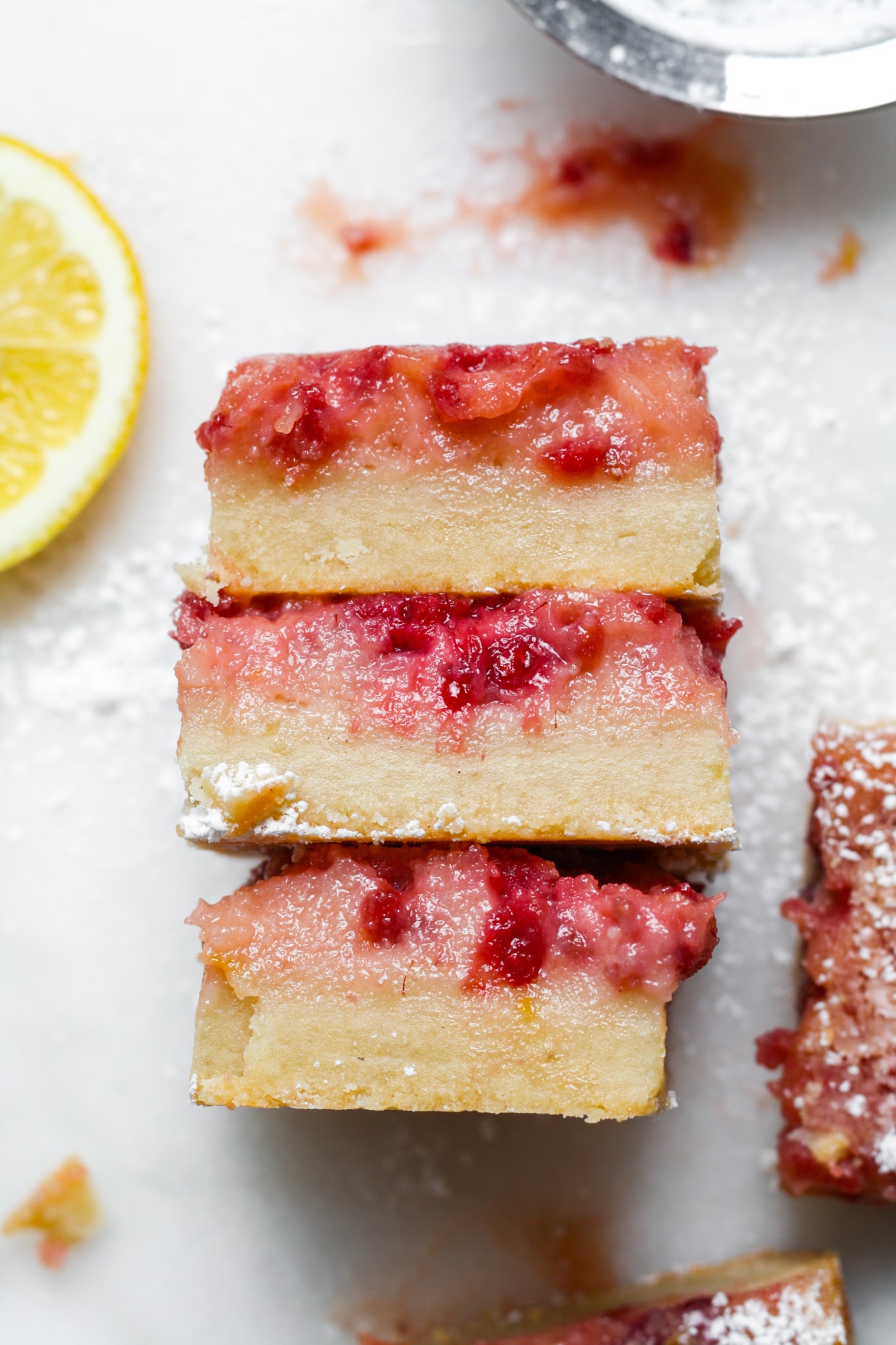 Lemon Raspberry Bars - Organically Addison