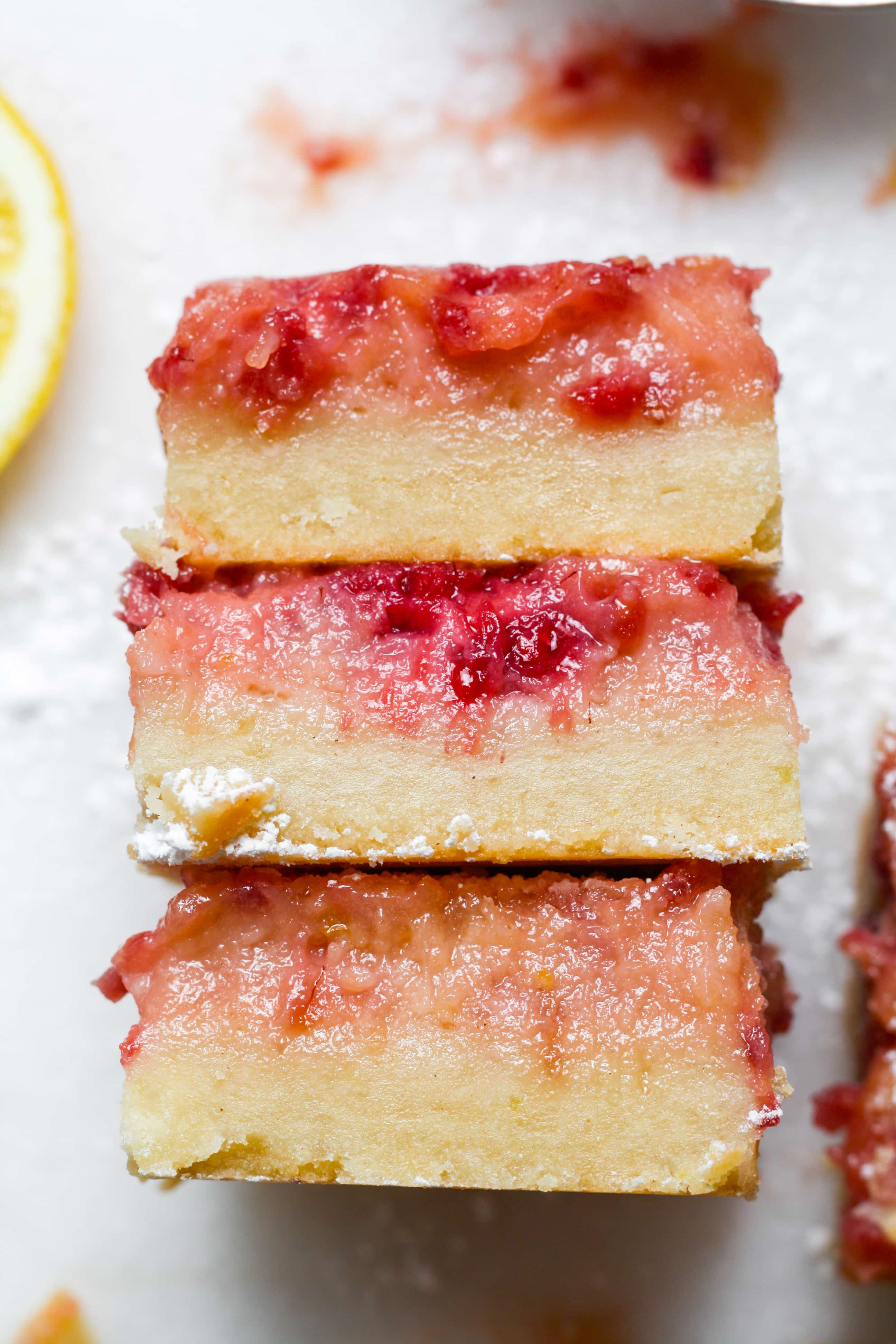 Lemon Raspberry Bars - Organically Addison